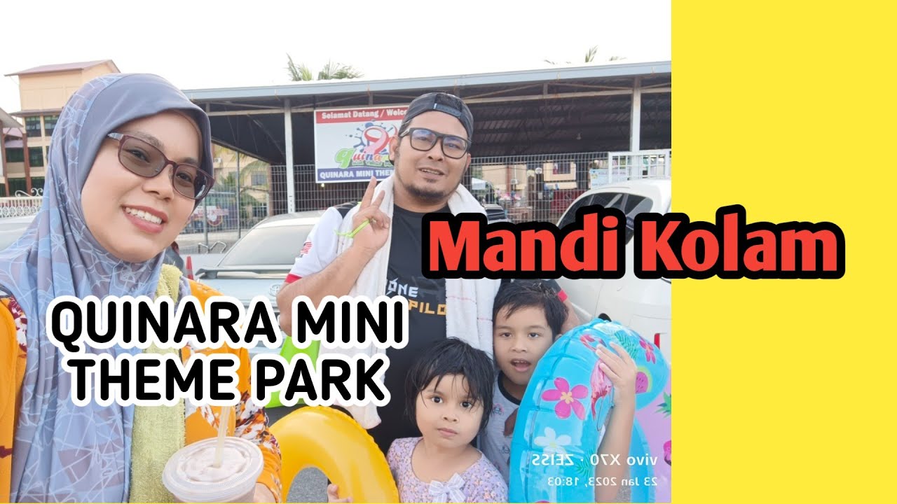Mandi kolam di Quinara Mini Theme Park - YouTube