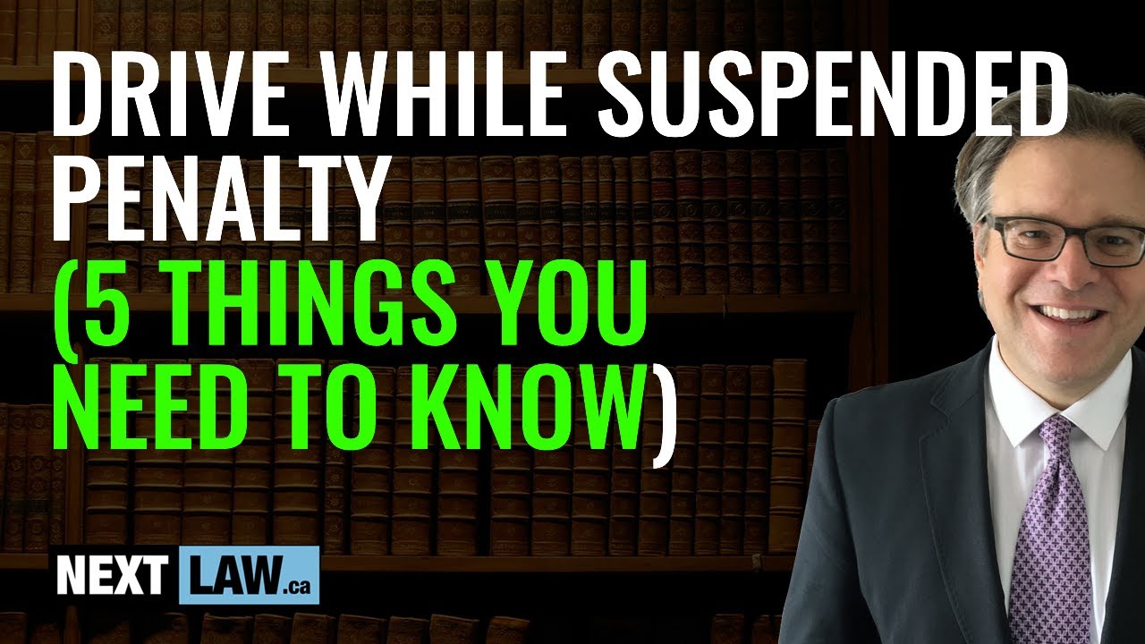 Drive While Under Suspension Penalty: 5 Things You Need To Know - YouTube