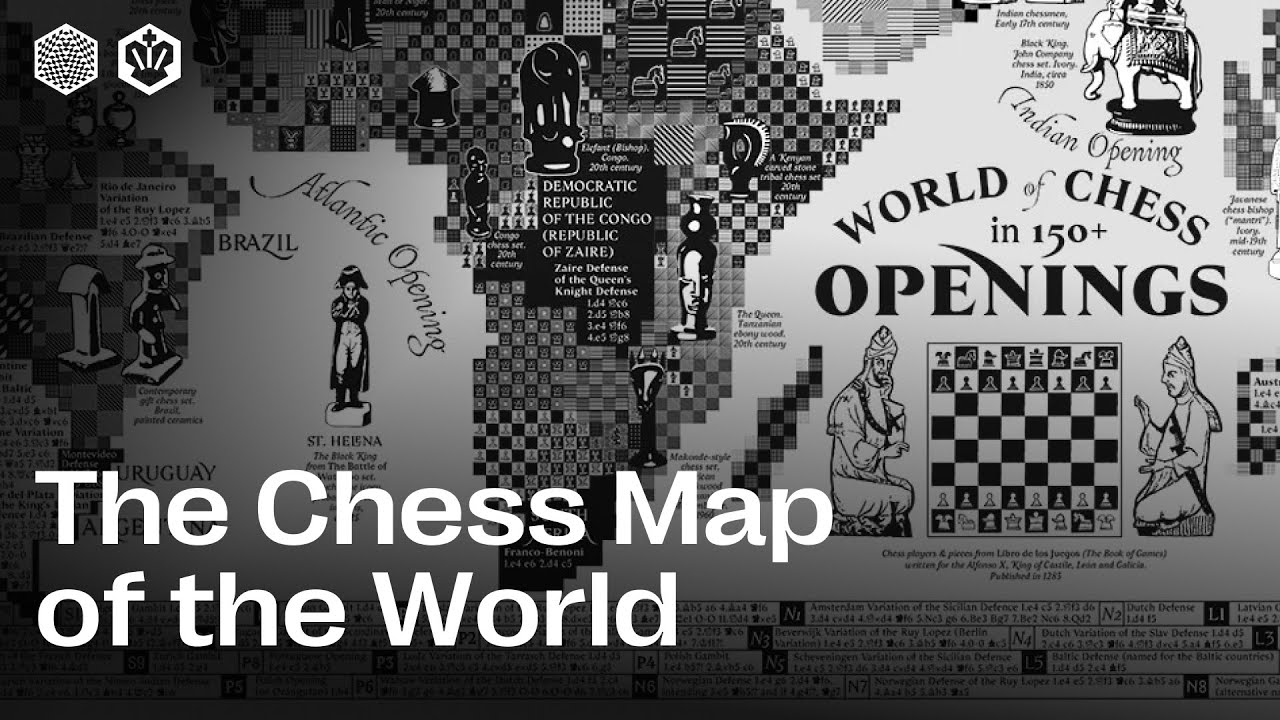 The Chess Map of the World: a masterpiece with over 150 chess openings ...