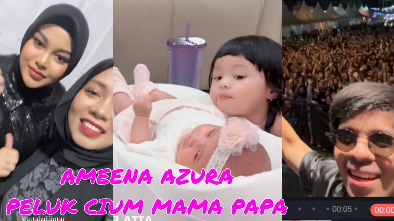 PAPA MAMA PULANG TIBA DI RUMAH AMEENA AZURA MINTA PELUK CIUM MAMA PAPA ...