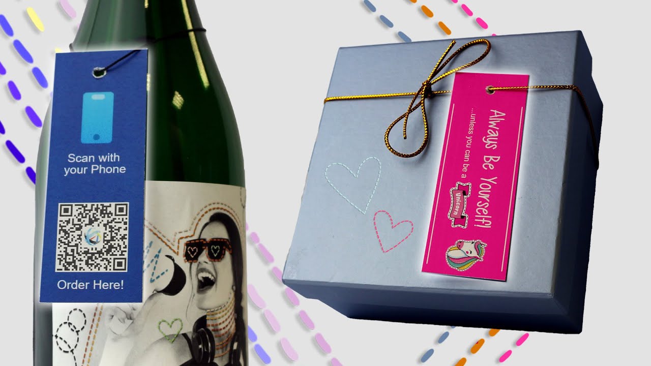 Create custom hangtag with QR Code and YOUR logo | Wunderlabel - YouTube