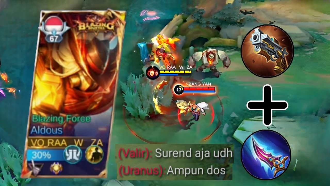 Gameplay Aldous Damage - Mobile Legends Bang Bang - YouTube