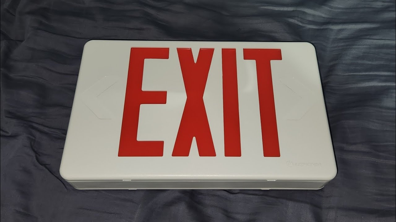Lithonia Lighting Quantum LQM | Exit Sign Review - YouTube