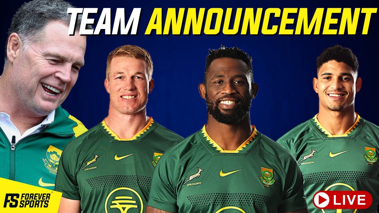 Springbok Team Announcement vs France LIVE! | Reaction Show - YouTube