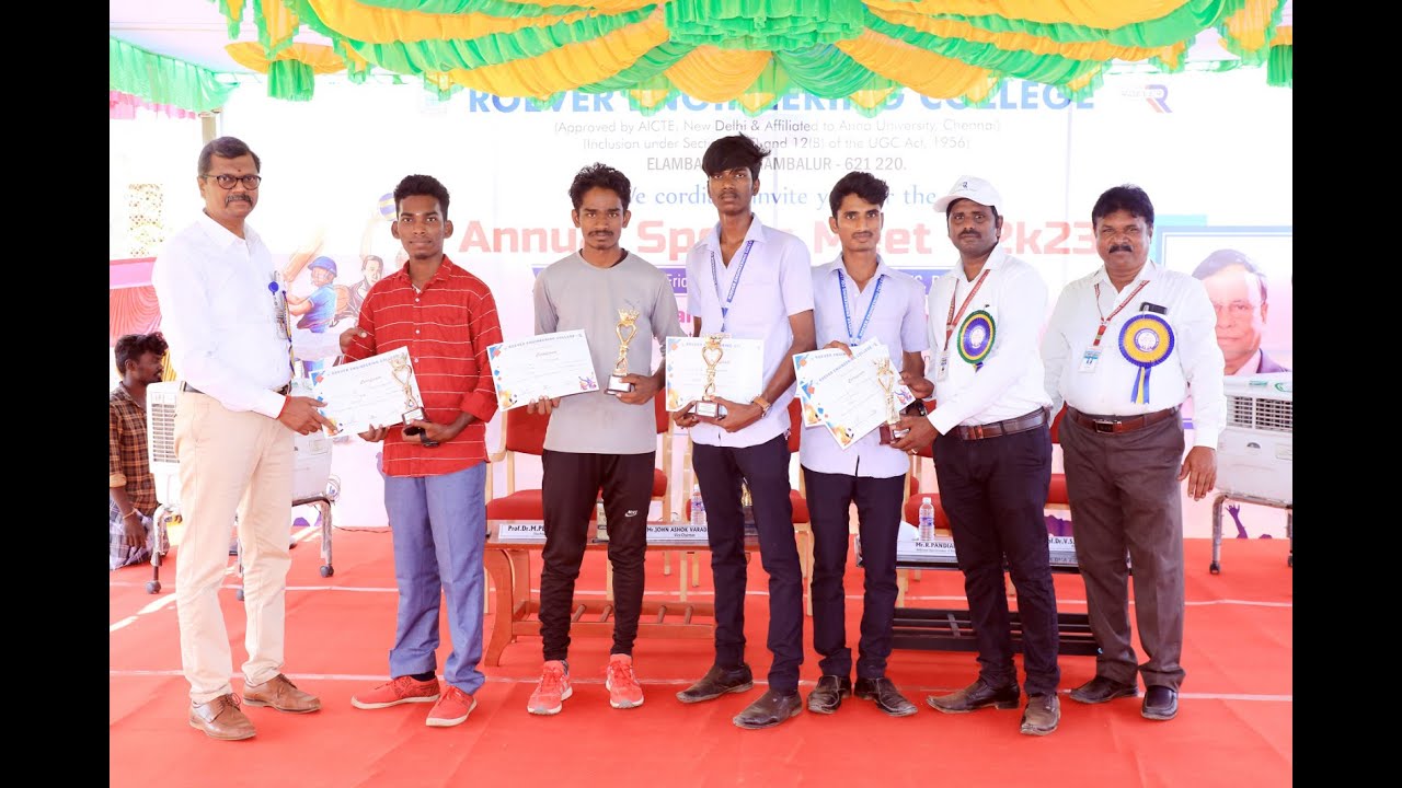 Annual Sports Meet 2K23 Roever Engineering College 17.03.2023 - YouTube