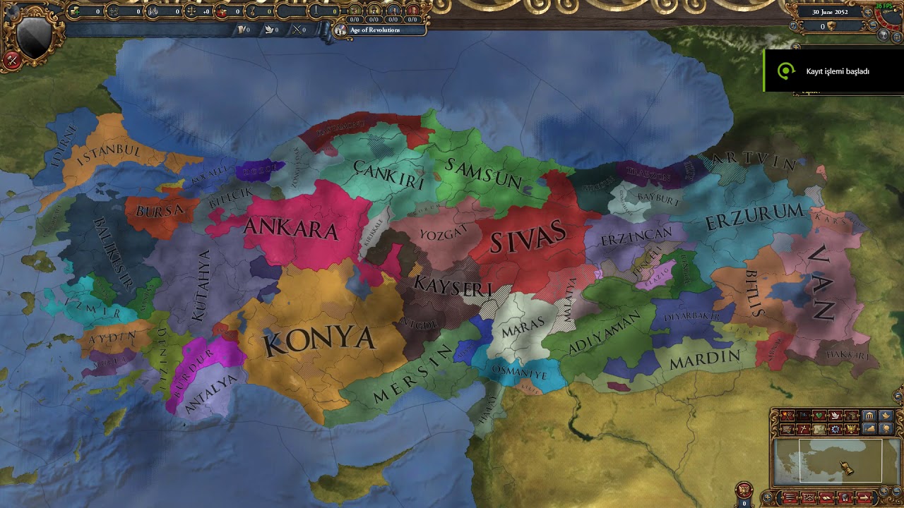 Europa Universalis 4 Turkey Universalis: Beta 100 years Timelapse - YouTube