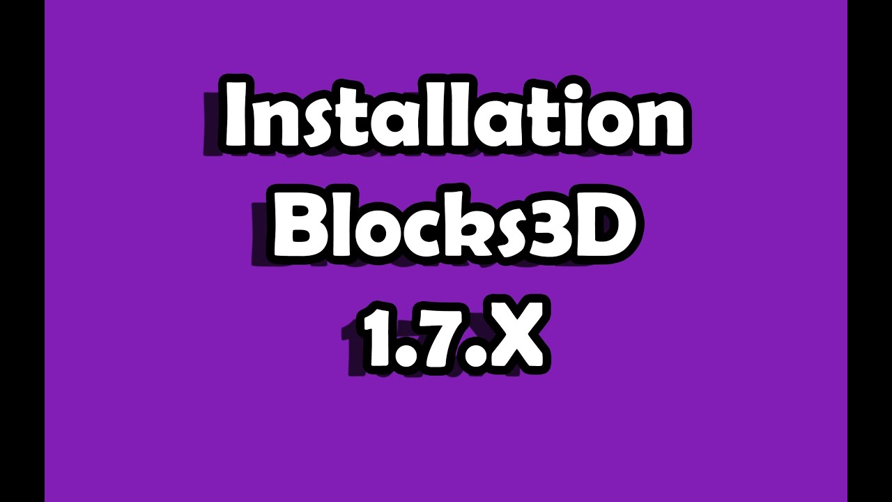 [FR]Comment installer Blocks3D Mod[1.7.4] - YouTube