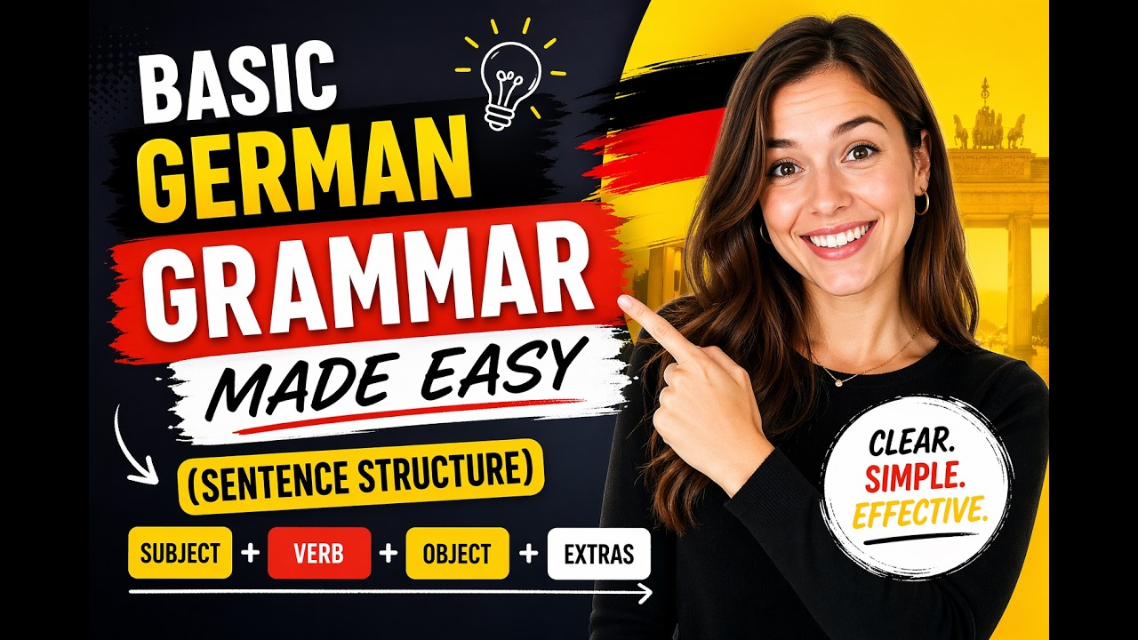 Basic German Grammar Made Easy (Sentence Structure) - YouTube