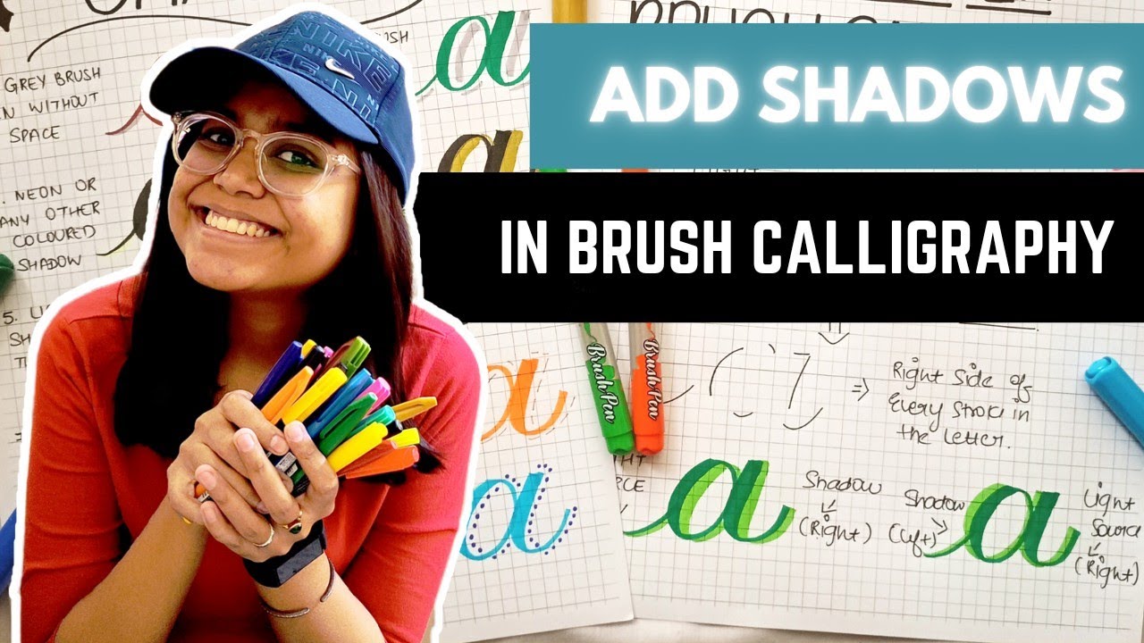 How to ADD SHADOWS IN BRUSH CALLIGRAPHY| 10 Ways to Add Shadows in ...