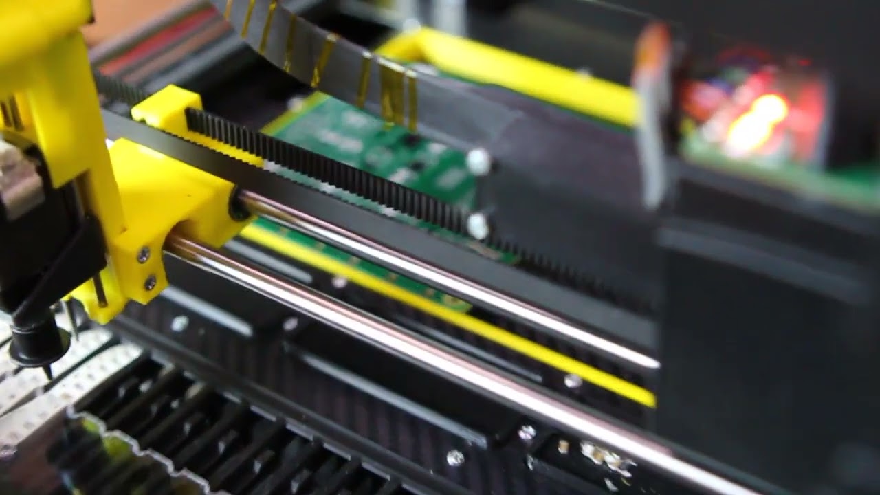 Desktop Pick and Place Machine OpenPNP (first test) - YouTube