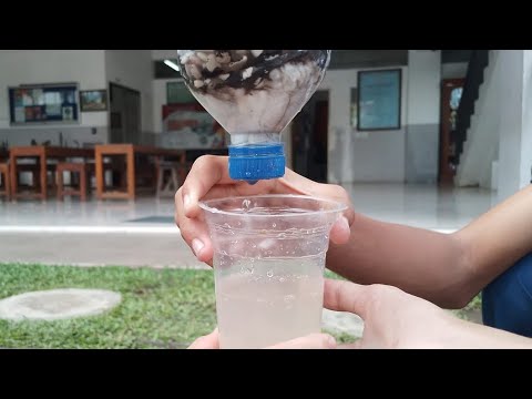 Tutorial dan percobaan membuat filter air(tugas IPA) - YouTube