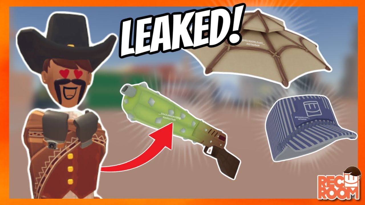 *NEW* Rec Room Wild West Cactus Shotgun + Umbrella Hat LEAKED! - YouTube