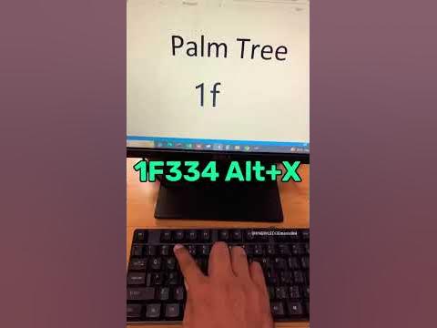 Palm tree shortcut key in ms word #shortcutkeys #computer #shorts #msword #desktop #pc #laptop ...