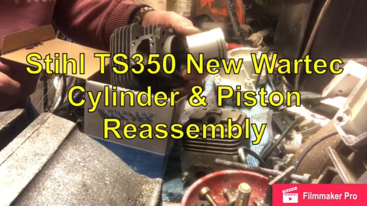 Stihl Ts350 Super Crank Casing reassembly with new Wartec Piston ...