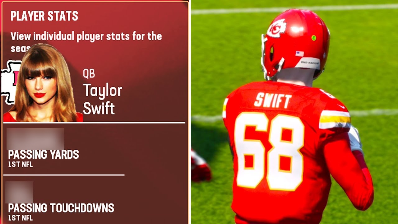 SO I REPLACED PATRICK MAHOMES WITH TAYLOR SWIFT............ AND THEN ...