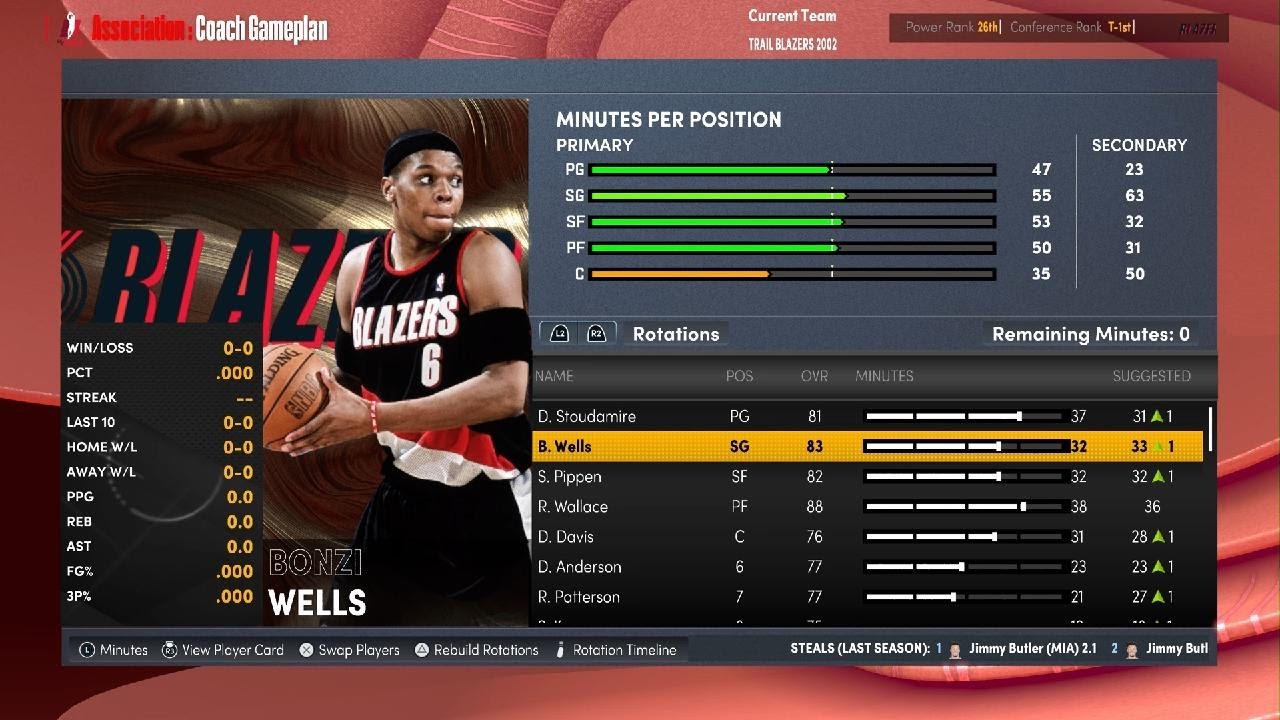 NBA 2K22: Portland Trail Blazers 2001-2002 classic team (PS5) - YouTube