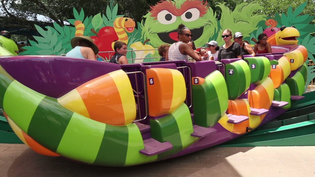 Slimey's Slider Full POV | Sesame Street Kids Ride | SeaWorld Orlando ...