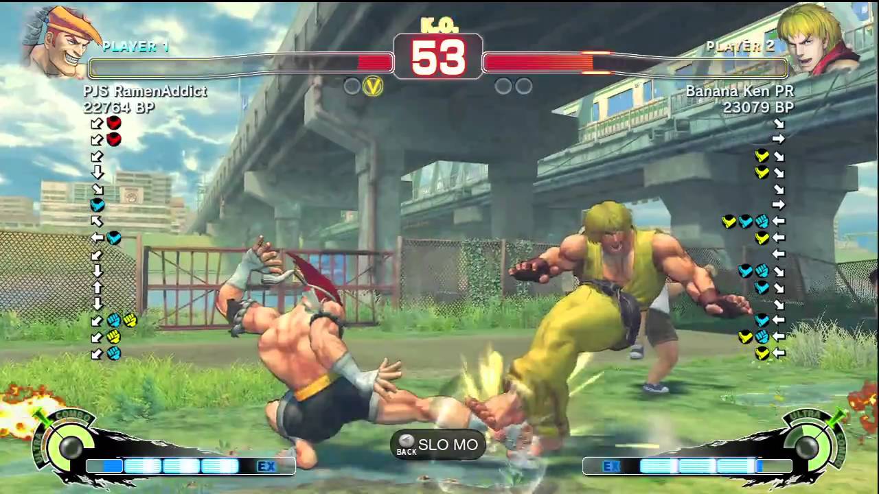 Banana Ken [Ken] vs PJS RamenAddict [Adon] SSF4 Ranked Matches - Xbox ...