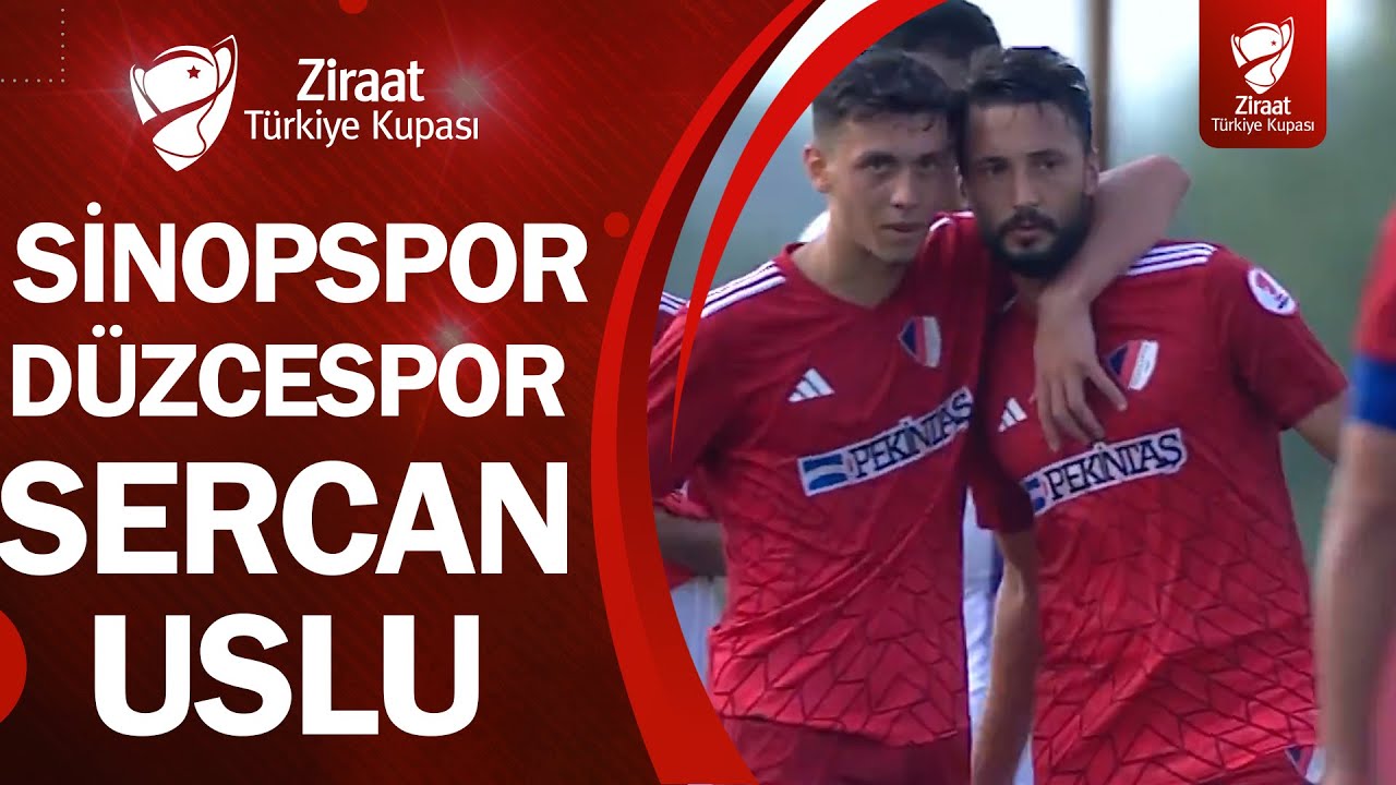GOL Sercan Uslu Sinopspor 0-2 Düzcespor | Ziraat Türkiye Kupası 1.Tur - YouTube