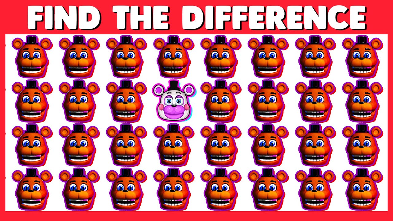 😈 Find the difference Freddy | Quiz fnaf 9 | Quiz Puzzle Game | Puzzle ...