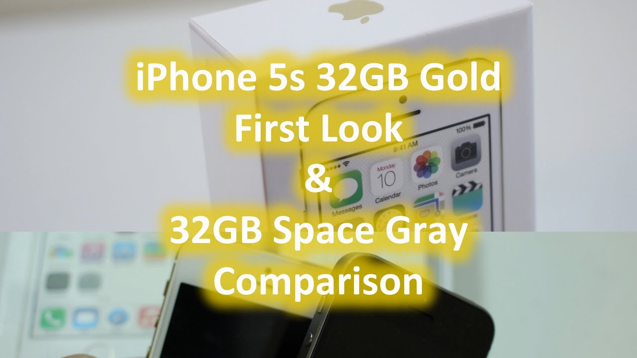 iPhone 5s Gold Unboxing & First Look! - YouTube