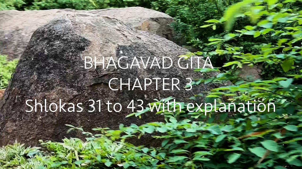 Bhagavad Gita Chapter 3 Verses 31-43with explanation | The Power of ...