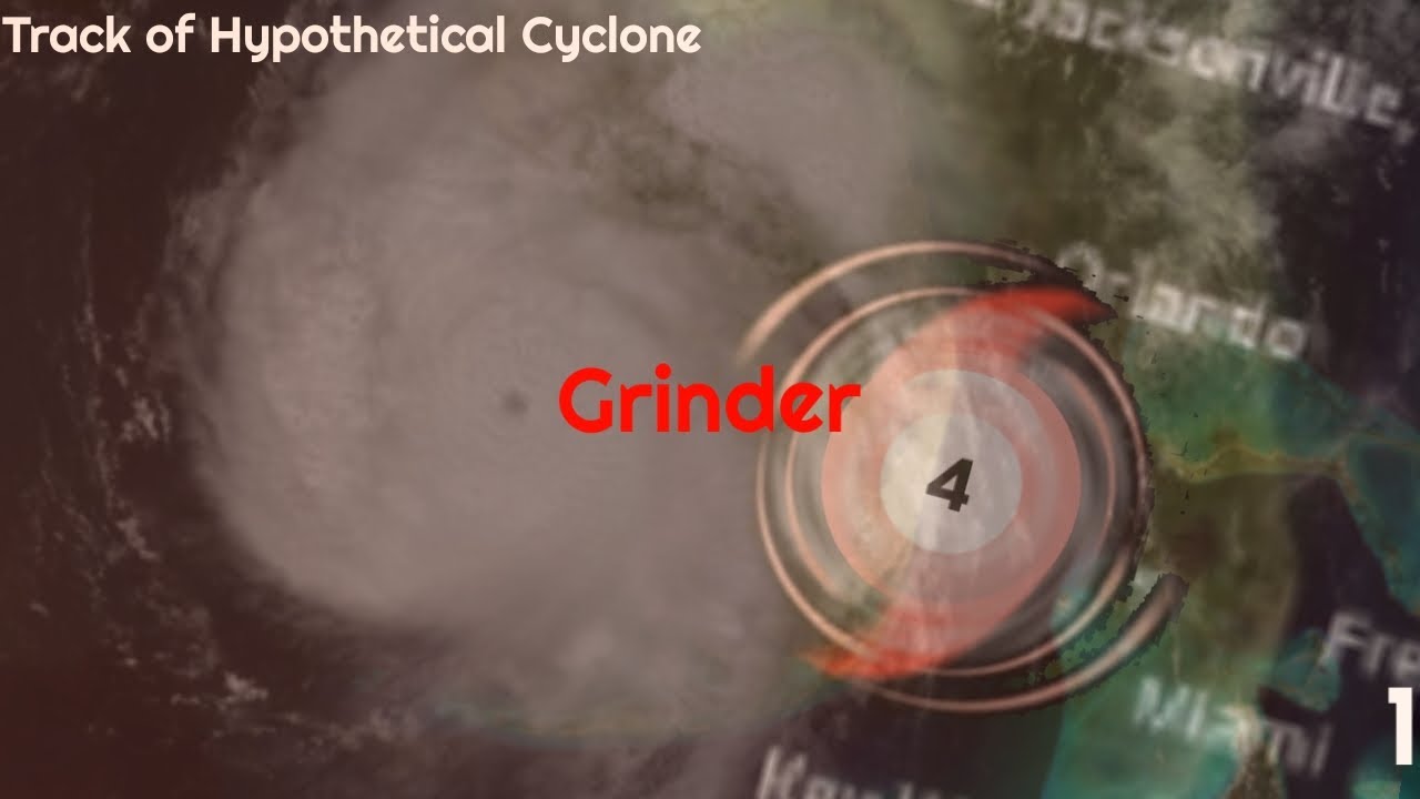 Track of Hypothetical Cyclone Grinder |1| •LCA• - YouTube