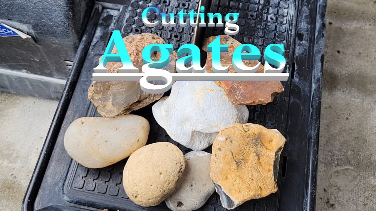 Cutting Open Agates, #218 Cabochon. - YouTube