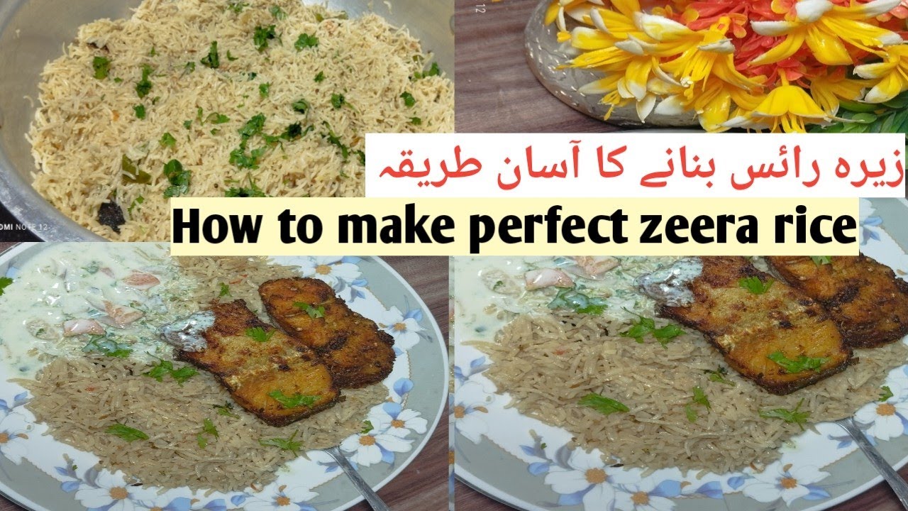 jeera rice recipe| how to make perfect jeera rice|simple and easy zeera ...
