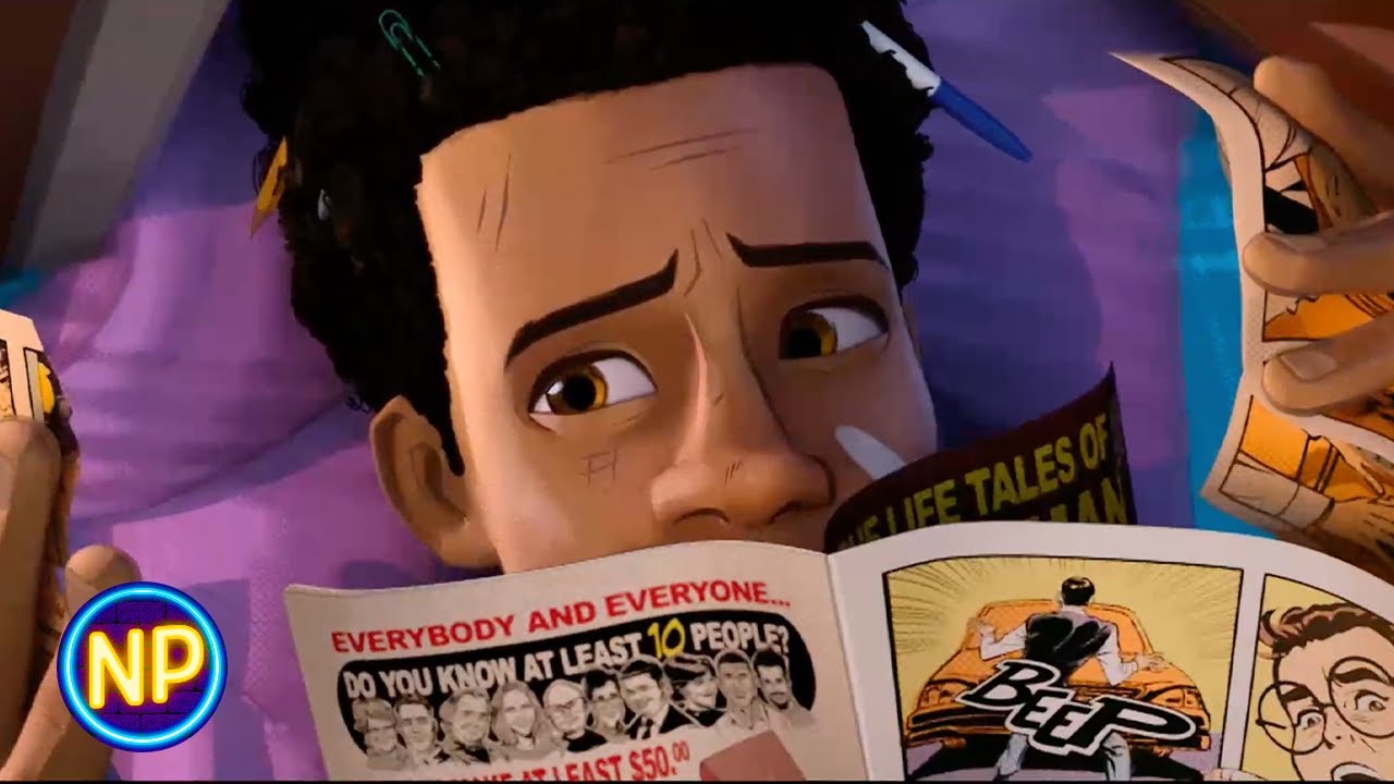 Sticky Hands (Full Scene) | Spider-Man Into the Spider-Verse - YouTube