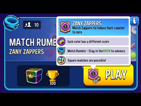 2 rumble zany zappers square matches rainbow match masters today ...
