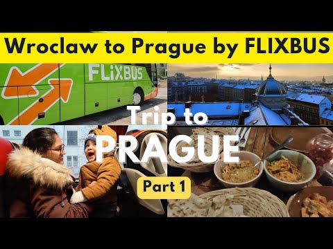 Vlog - 4 | Travelling to PRAGUE 🇨🇿| Wroclaw to Prague by bus| Flixbus ...