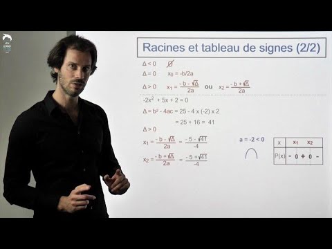 Racines et tableau de signes 2/2 - YouTube