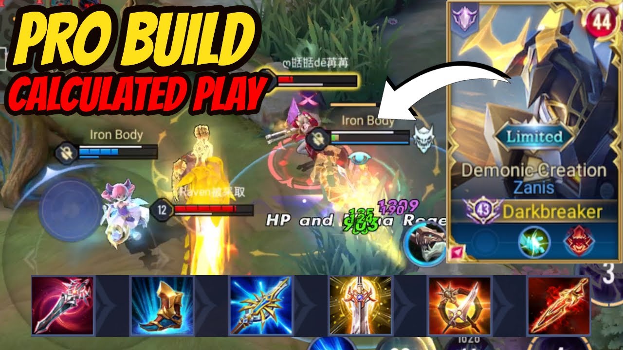ZANIS PRO BUILD FULL DAMAGE JUNGLE GAMEPPLAY | AoV | 傳說對決 | RoV | Liên ...