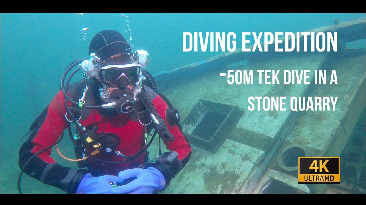 4k Tek Diving -50m / Carrière du Rocher Coupé - YouTube