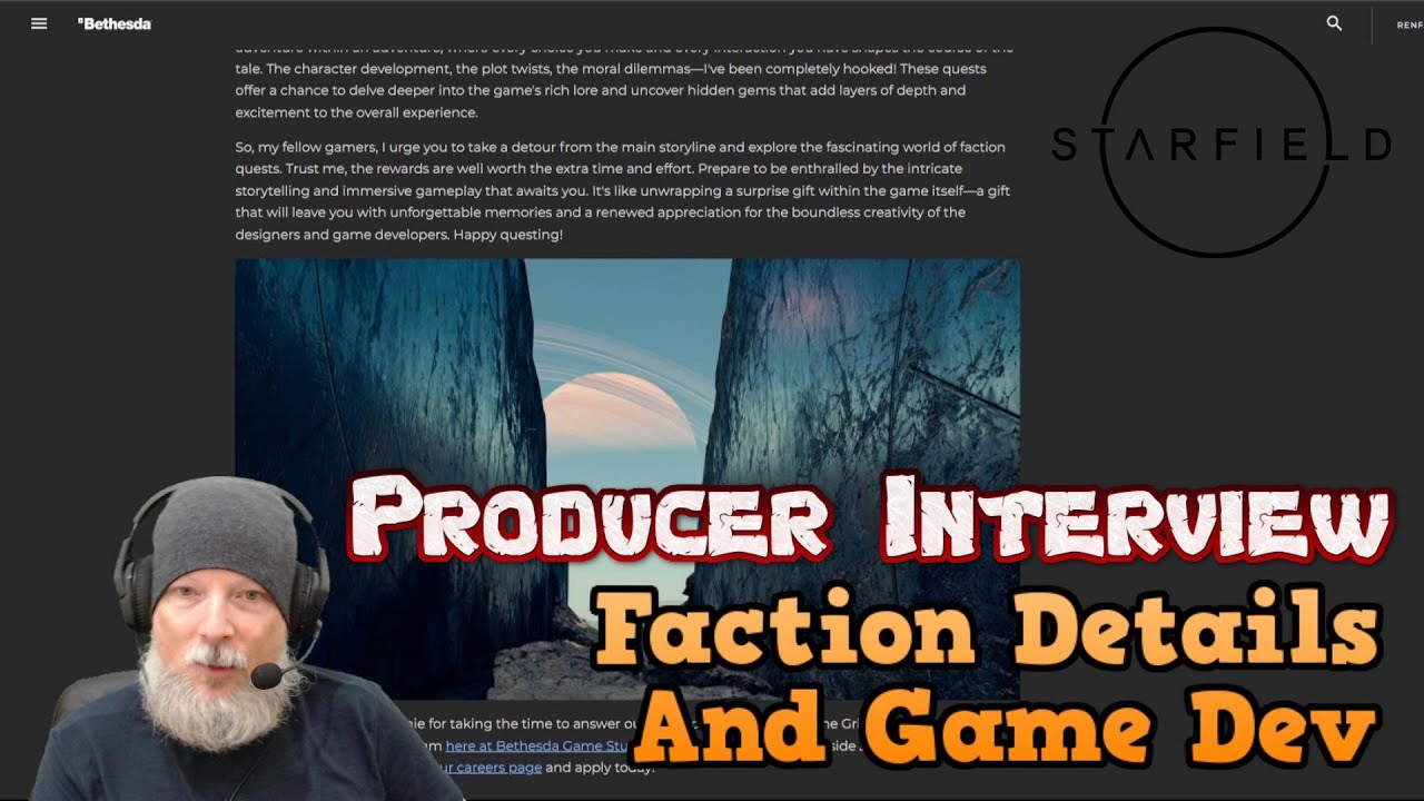 Starfield News - Producer Interview With Faction Details & Game Dev ...