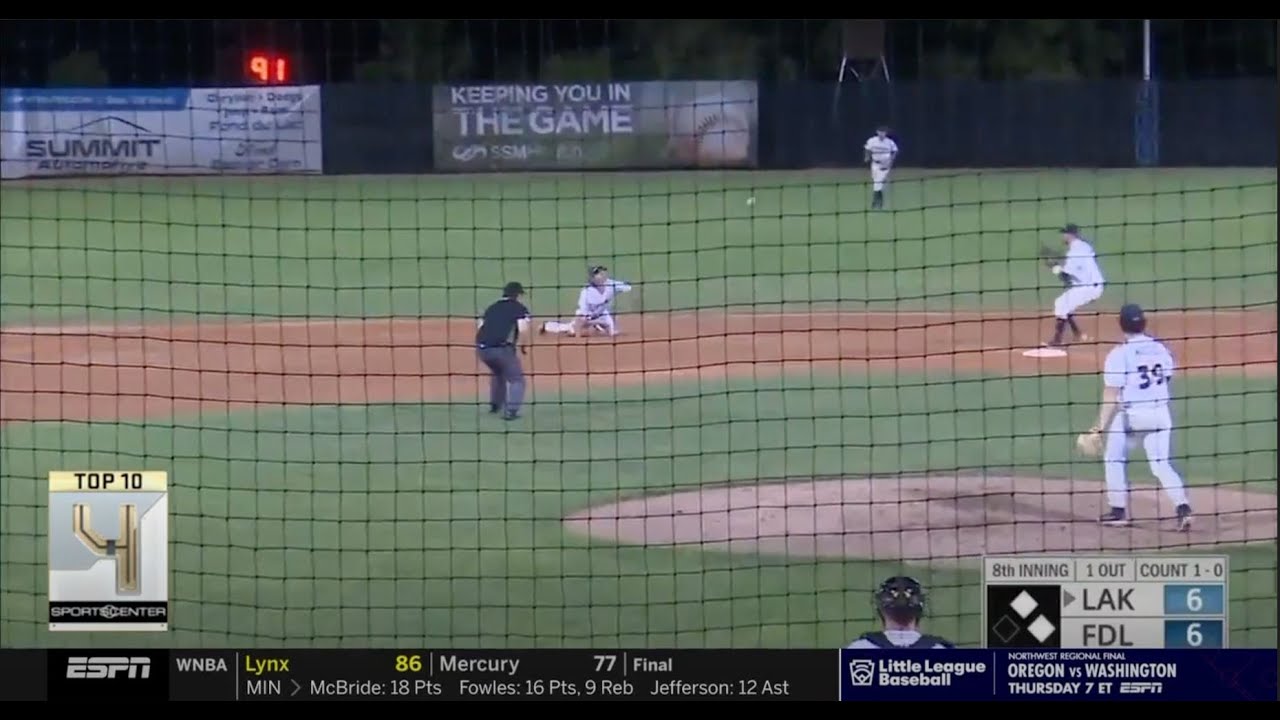 Fond du Lac Dock Spiders / Sawyer Smith / SC Top 10 - YouTube