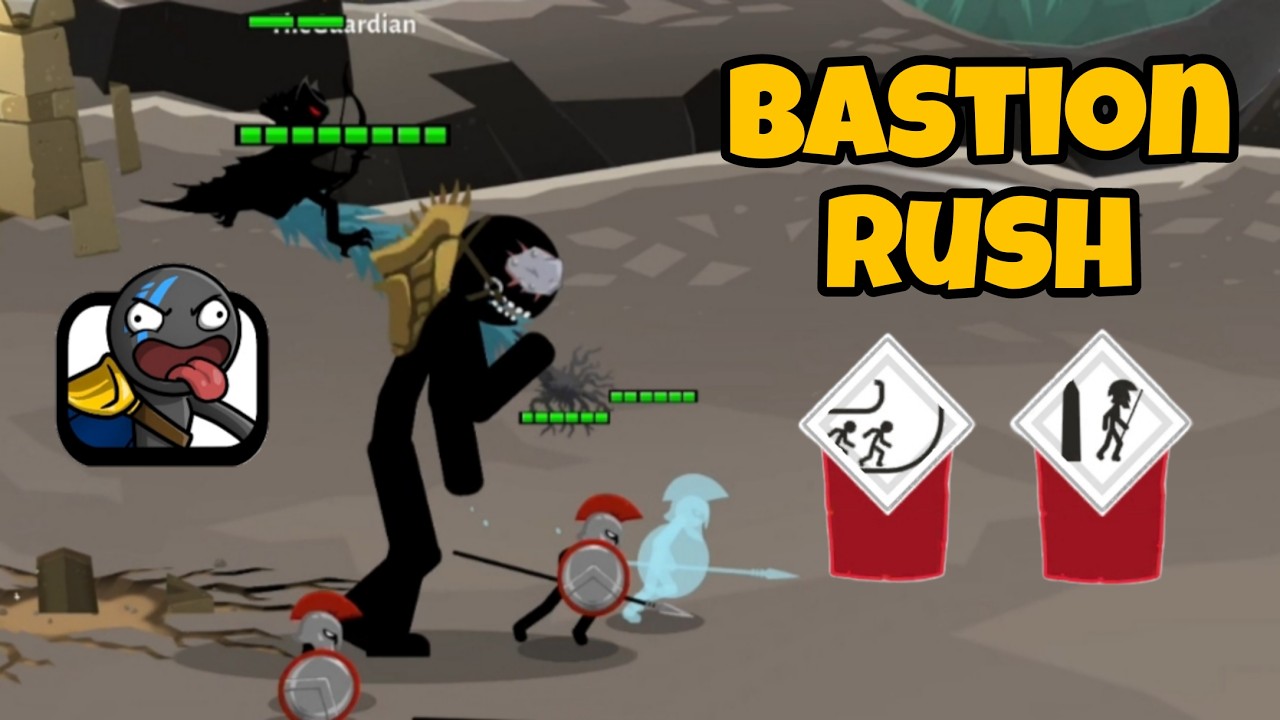 BASTION RUSH WITH GIANTLORD SIGHTLESS | Stick War Saga - YouTube