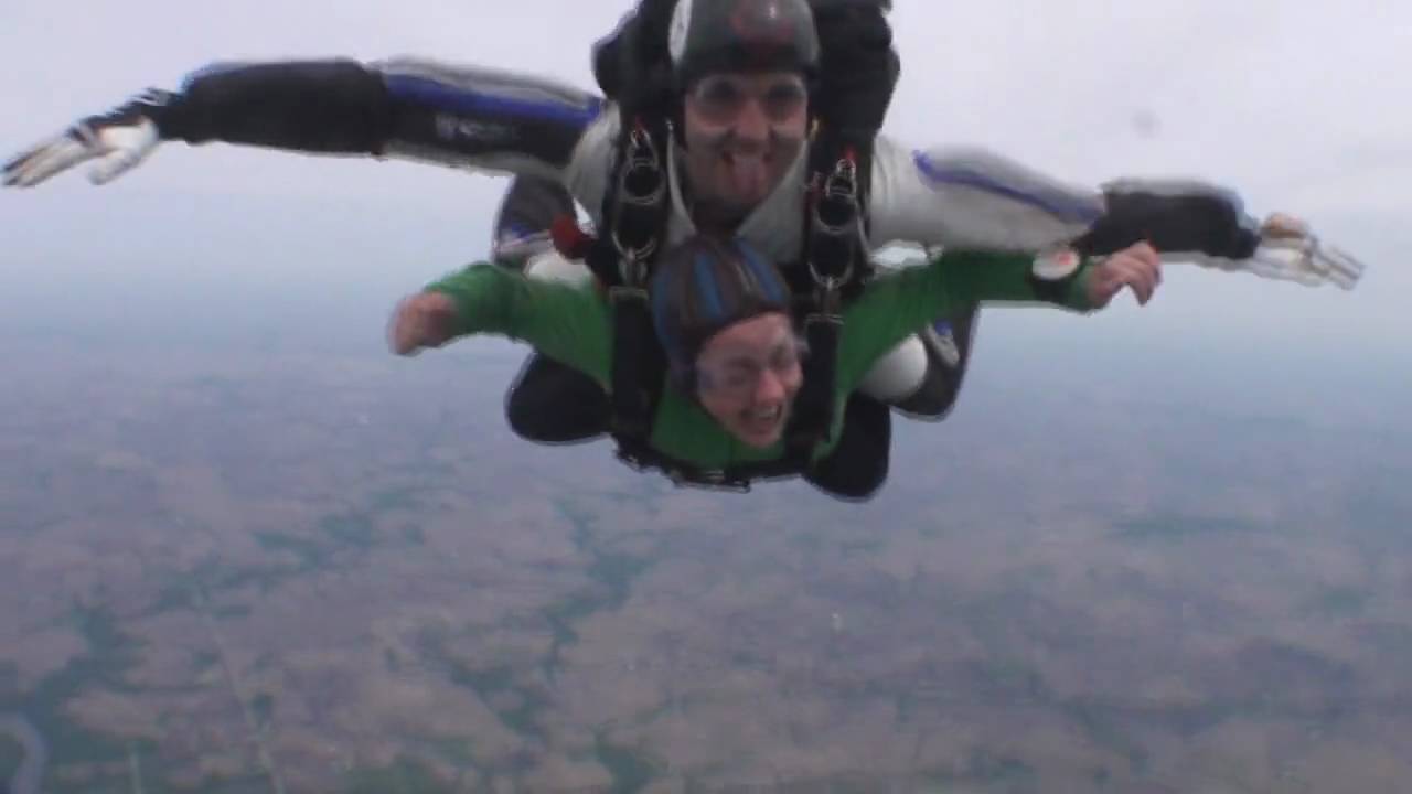 Tandem Skydiver Passenger Crying - YouTube