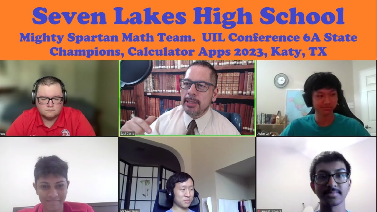 Seven Lakes Mighty Spartan Calculator Team, 2023 UIL State Champions ...