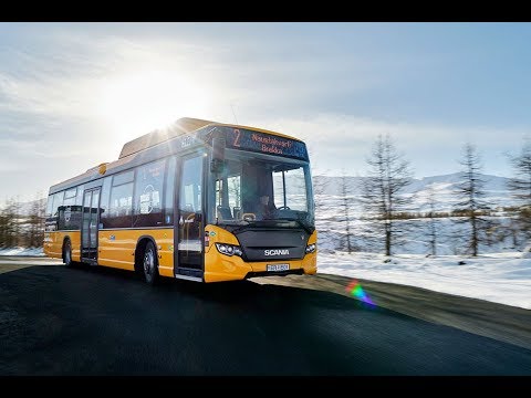Biofuel-powered buses in Iceland - YouTube