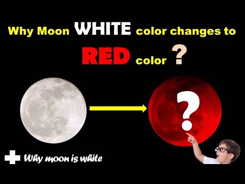 Why moon white color changes to red | Why moon color is white | Moon ...