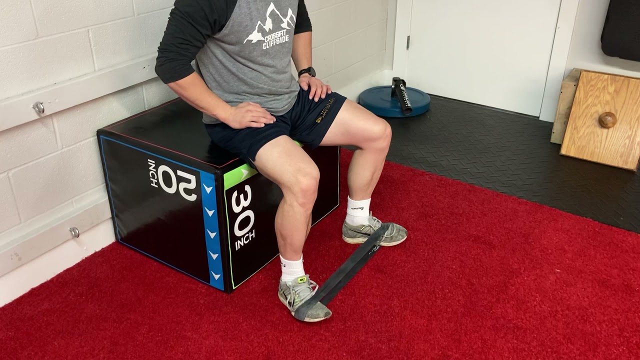 Ankle Eversion isometric with Mini Band - YouTube