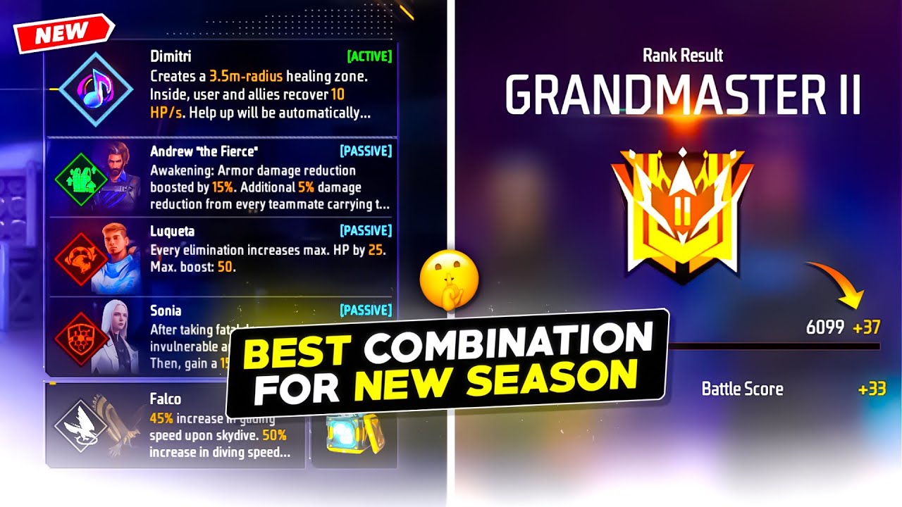 NEW - Character Skill Combination : 10X Fast Rank Push 🚀⚡ - YouTube