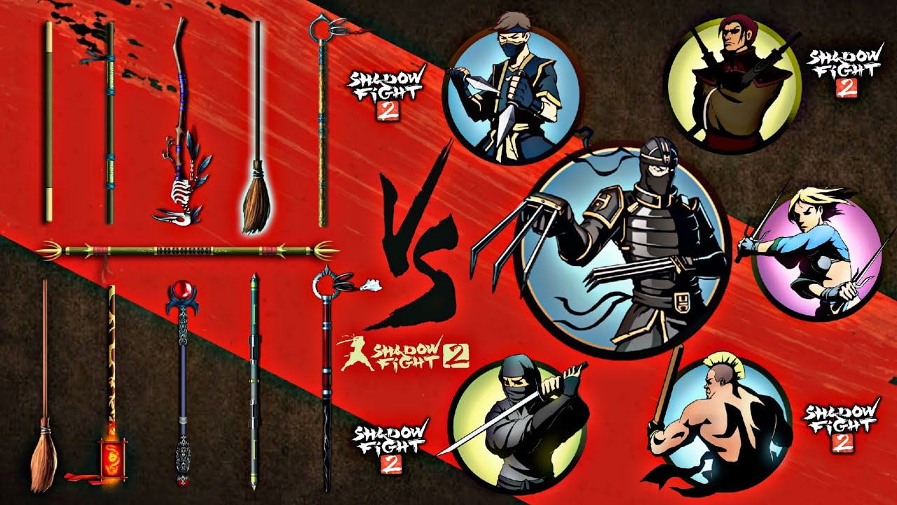 Shadow Fight 2 | All Staff vs Lynx and Bodyguards - YouTube