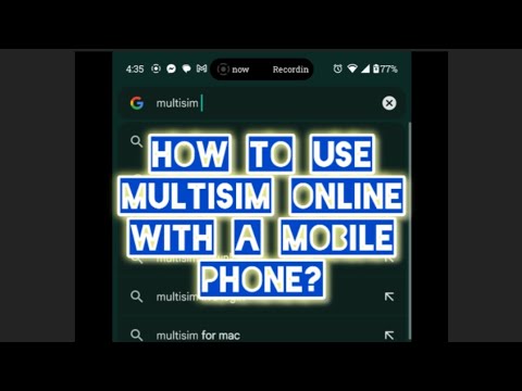 How to use multisim live / multisim online. - YouTube