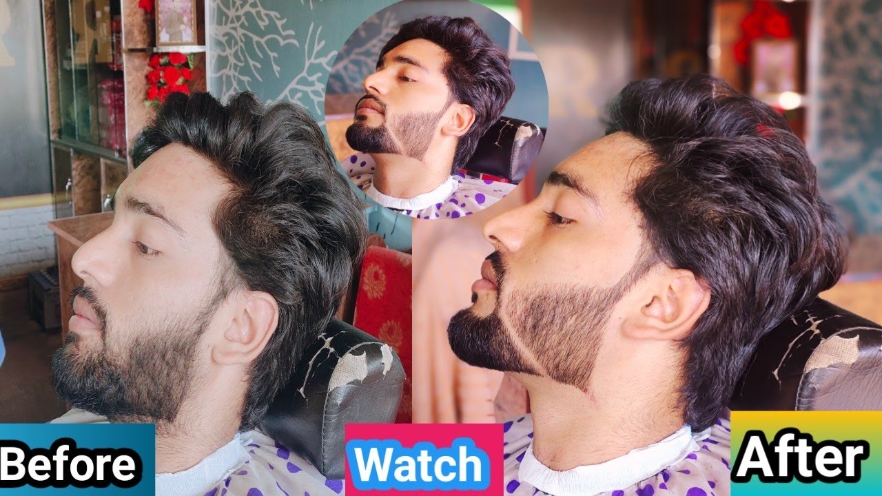 #Moast latest beard transformation from master💥cut hair salon full ...