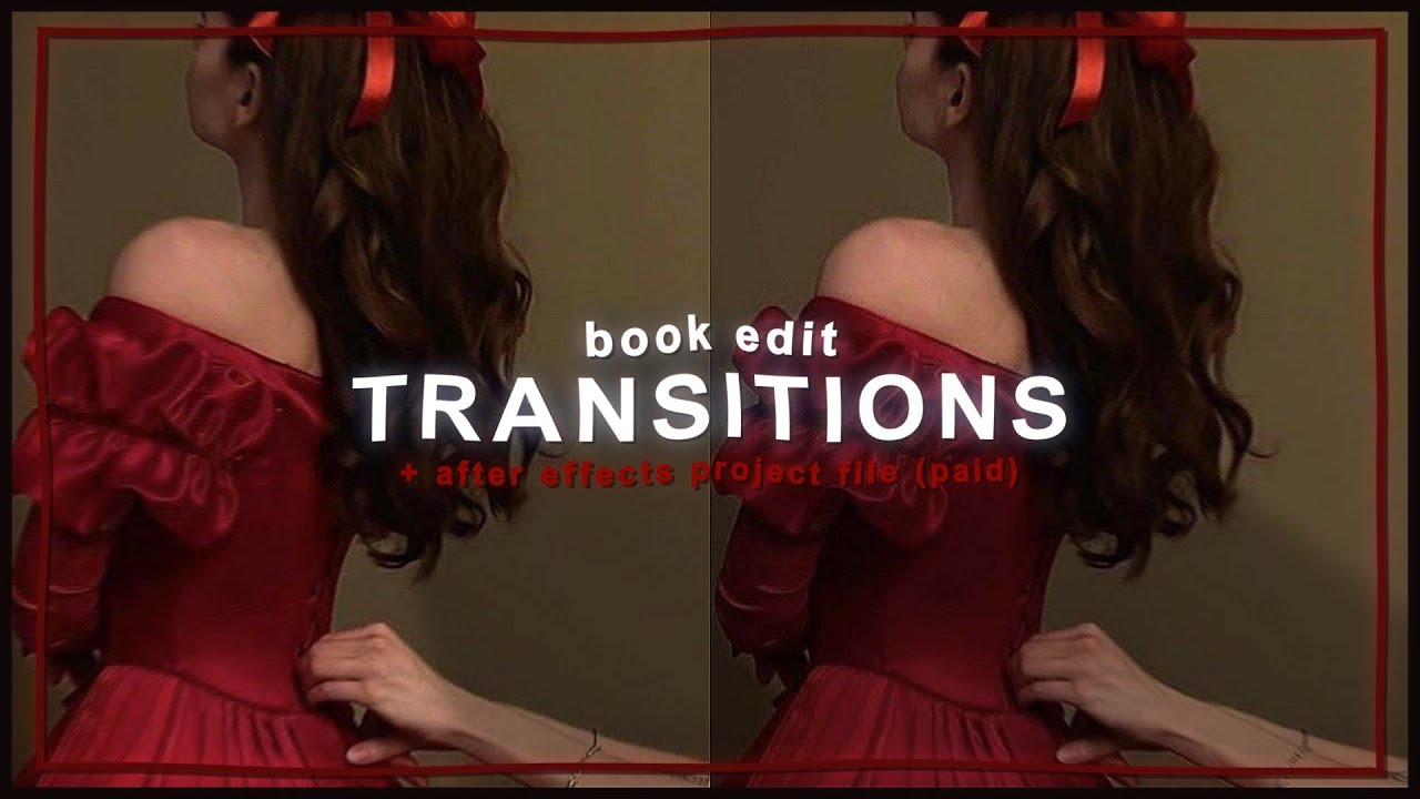 aesthetic book edit transitions for edits - after effects tutorial ...