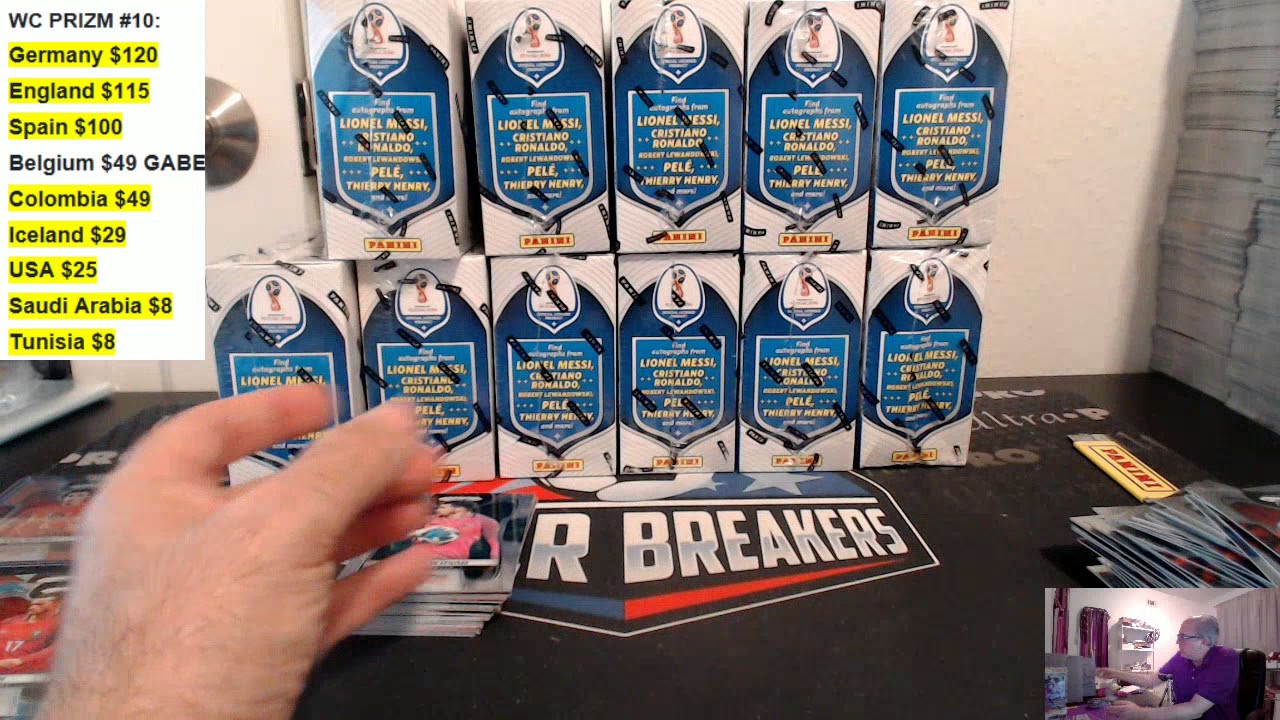 2018 PANINI FIFA WORLD CUP PRIZM 12 BOX HOBBY PICK YOUR TEAM CASE BREAK ...