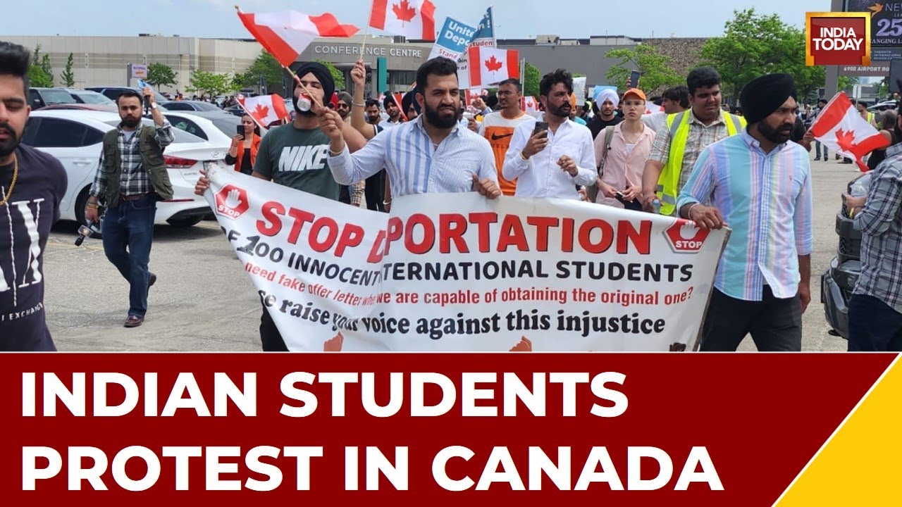 Canada Deportation Fear: Indian Students Protest After Immigration ...